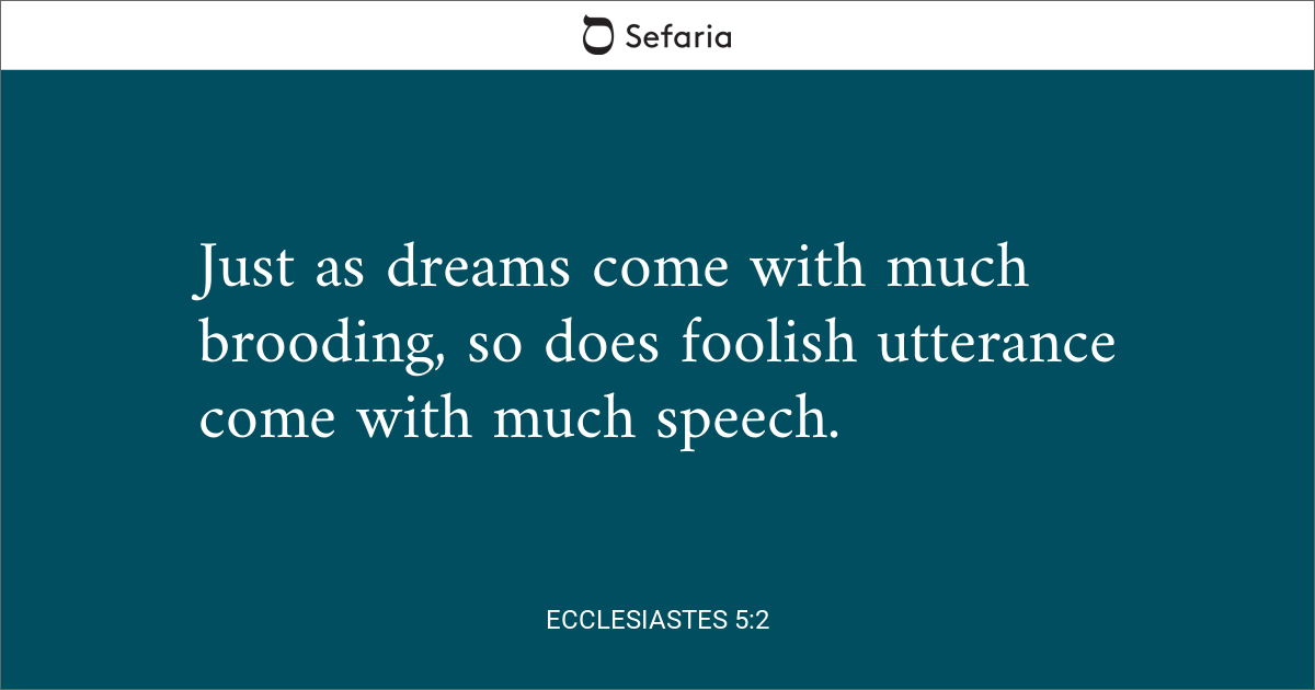 Ecclesiastes 5:2
