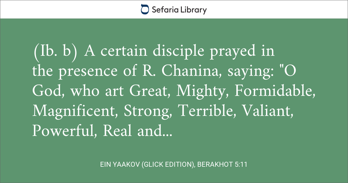 Ein Yaakov (Glick Edition), Berakhot 5:11