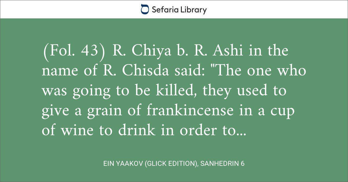 Ein Yaakov (Glick Edition), Sanhedrin 6