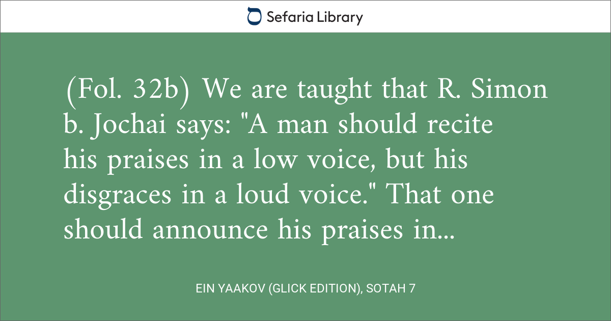 Ein Yaakov (Glick Edition), Sotah 7 | Sefaria Library