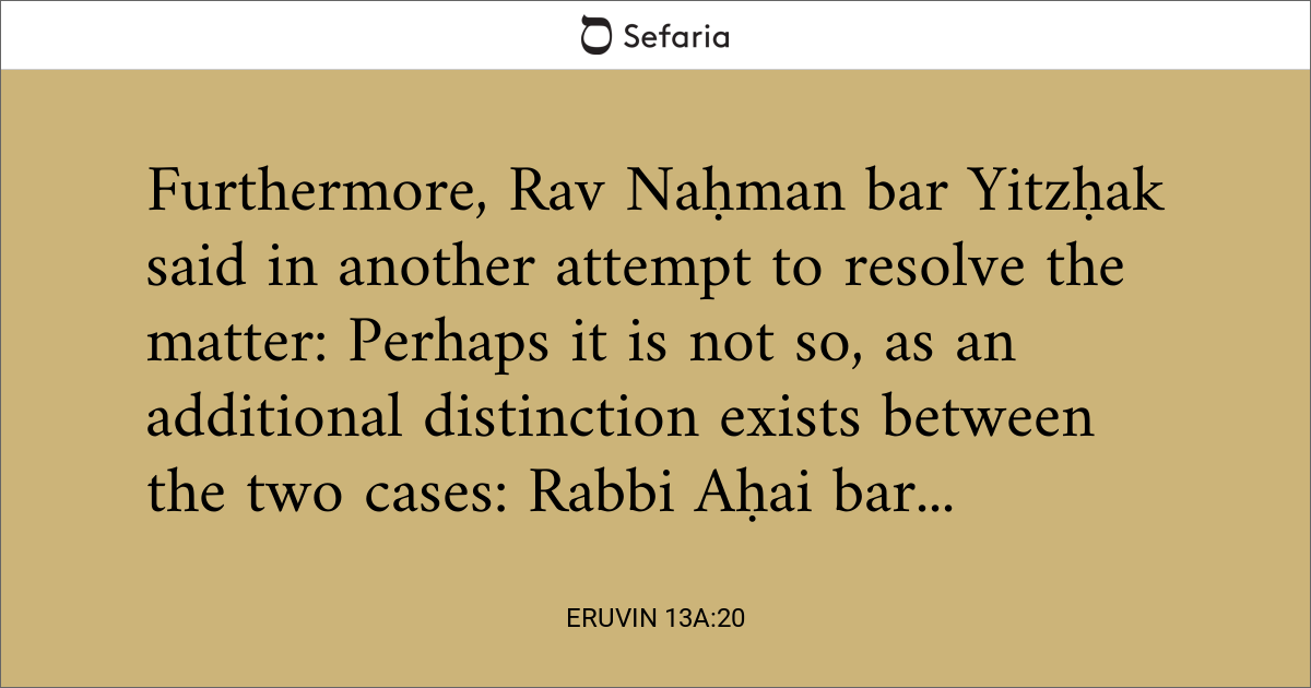 Eruvin 13a:20