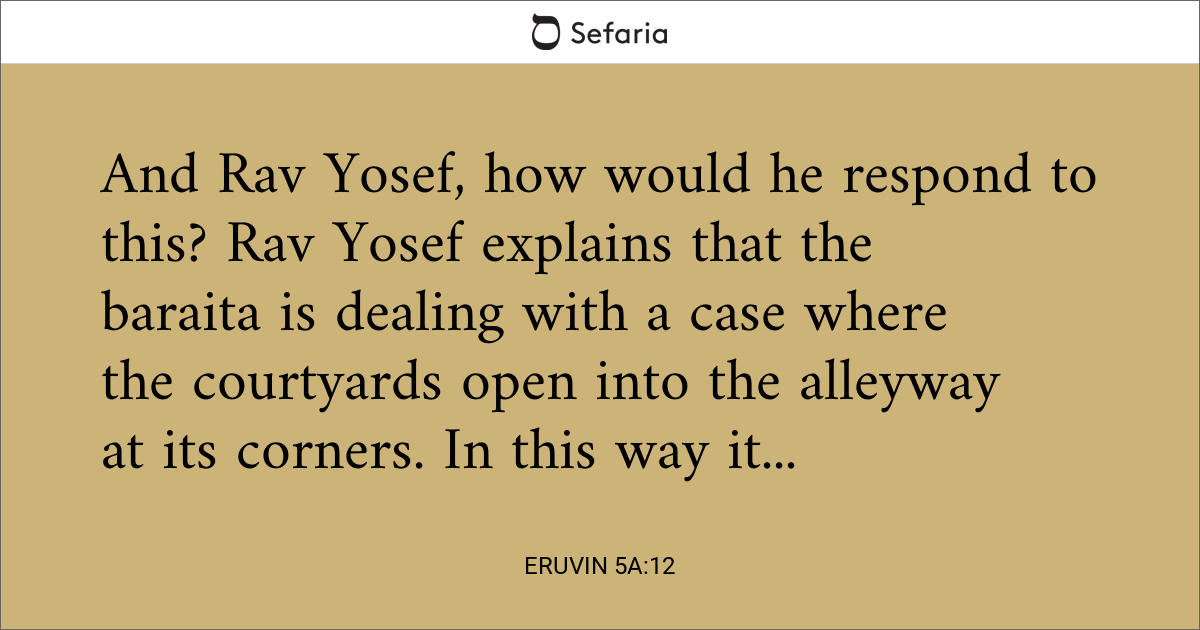 Eruvin 5a:12