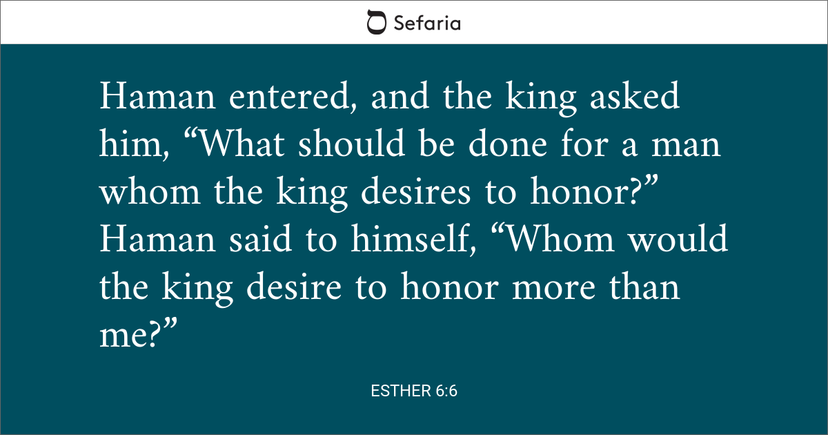 Esther 6:6