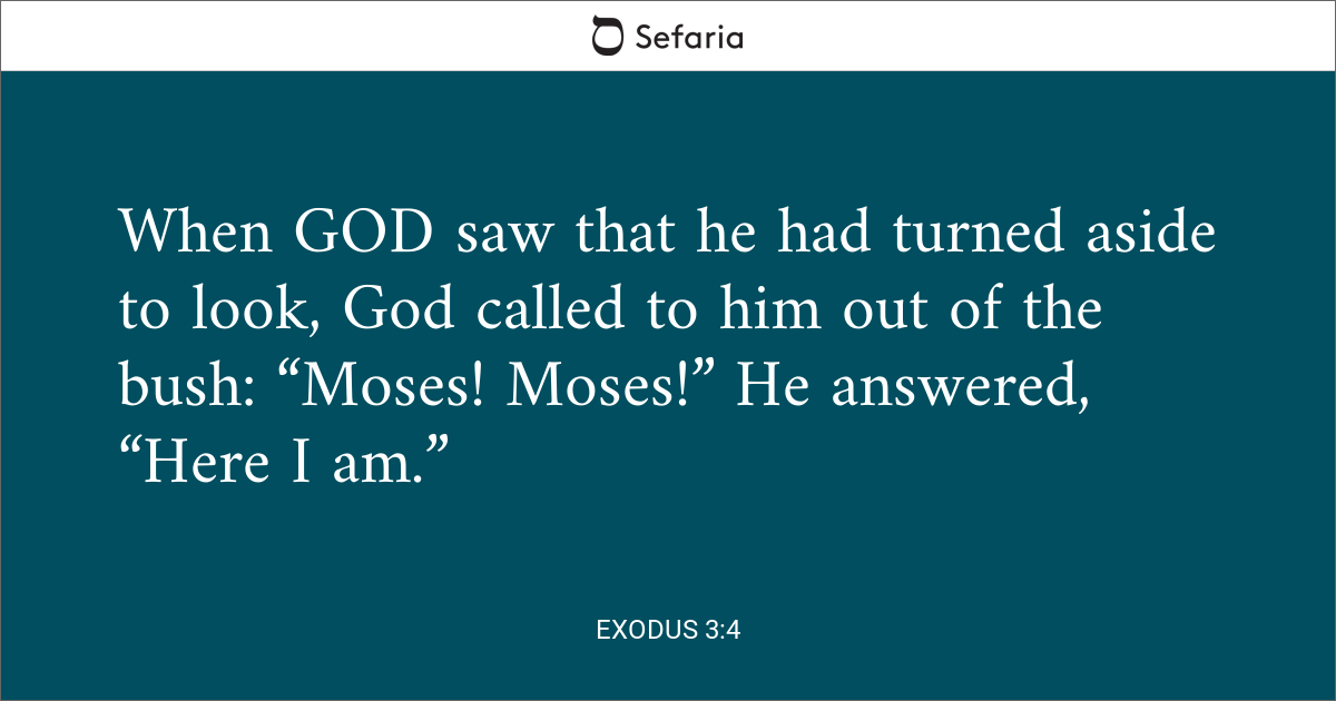 Exodus 3 4