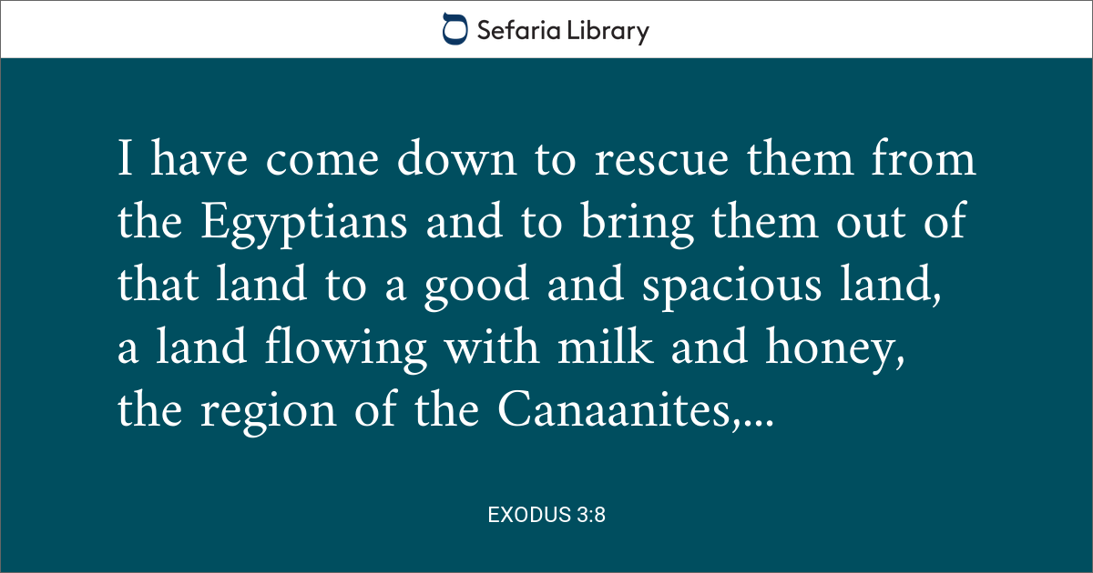 Exodus 3:8