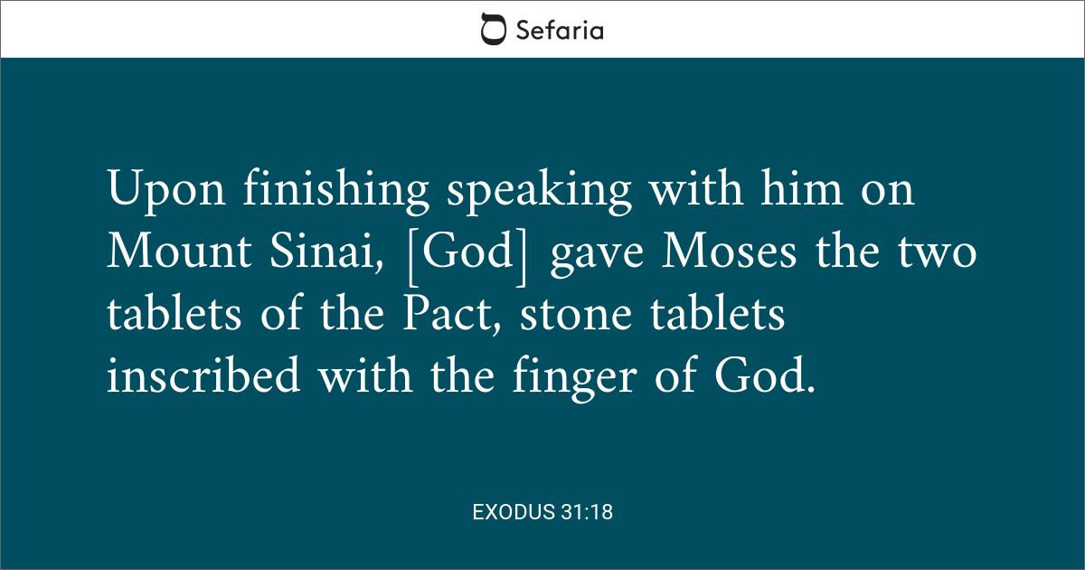 Exodus 31:18