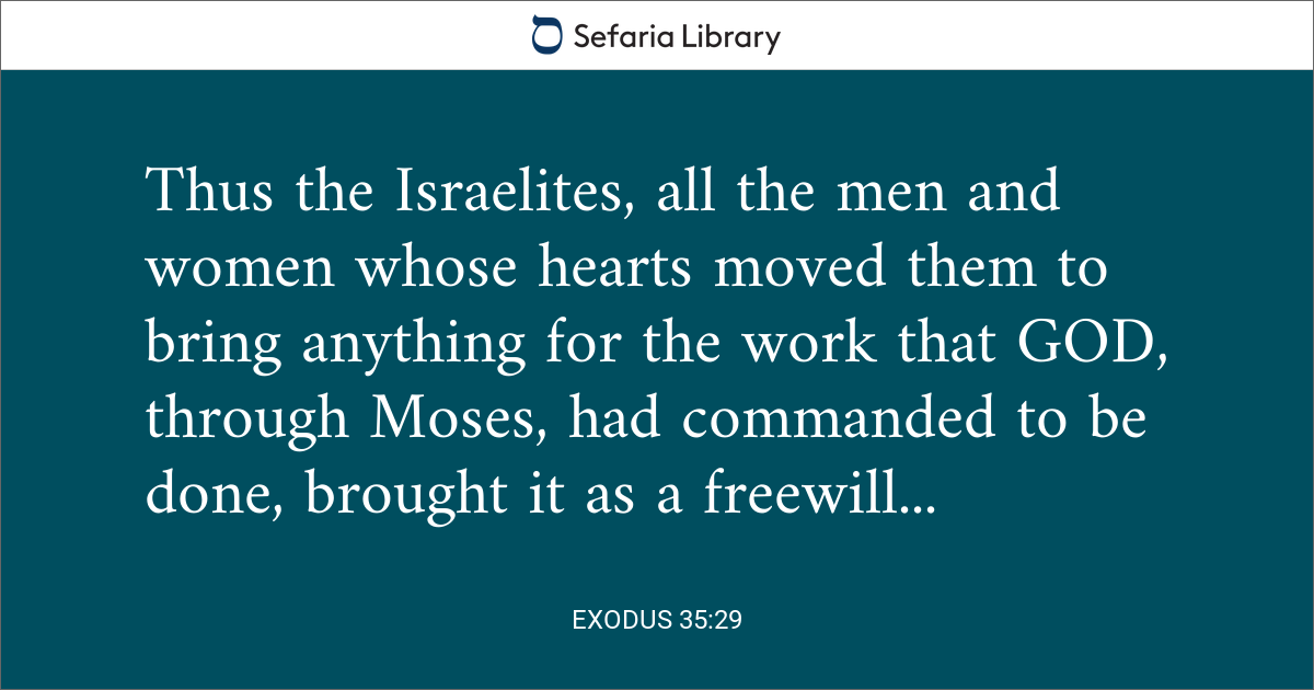Exodus 35:29