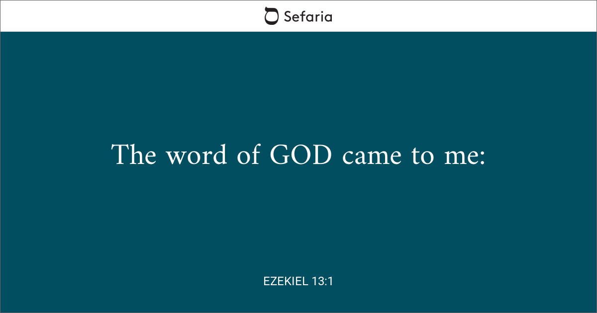 Ezekiel 13:1