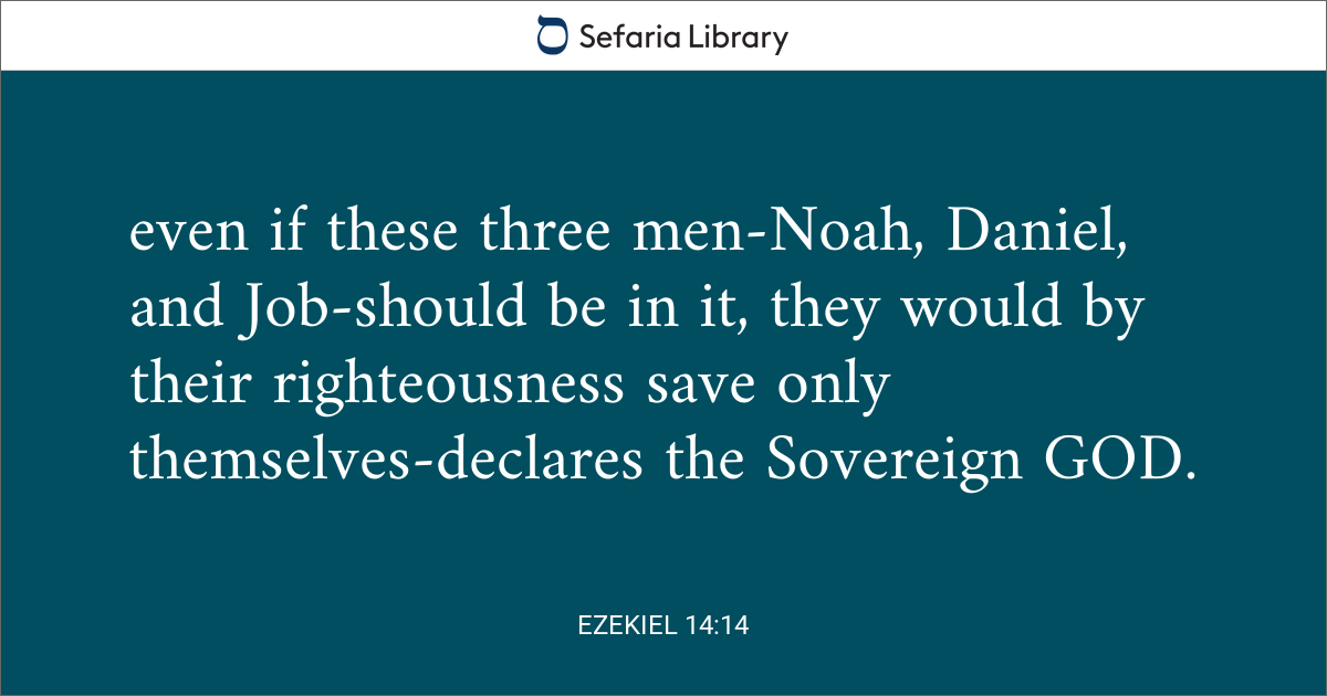 Ezekiel 14:14 | Sefaria Library