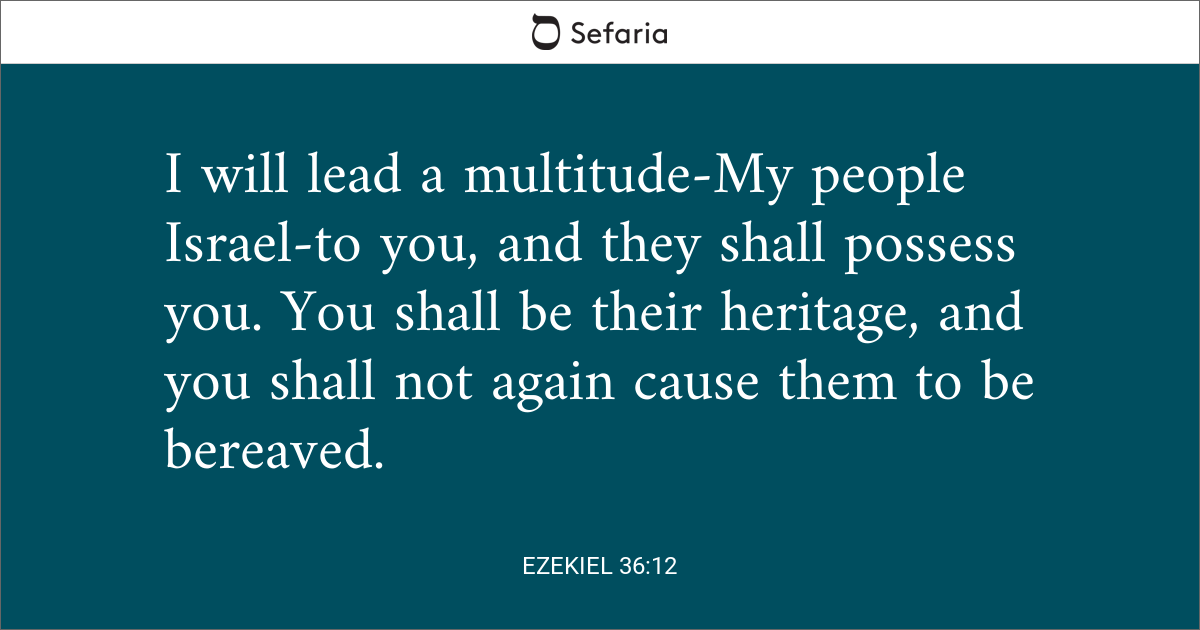 Ezekiel 36:12