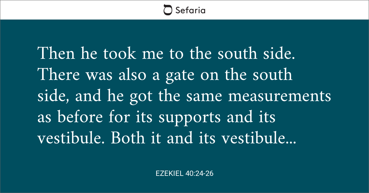Ezekiel 40 24 26