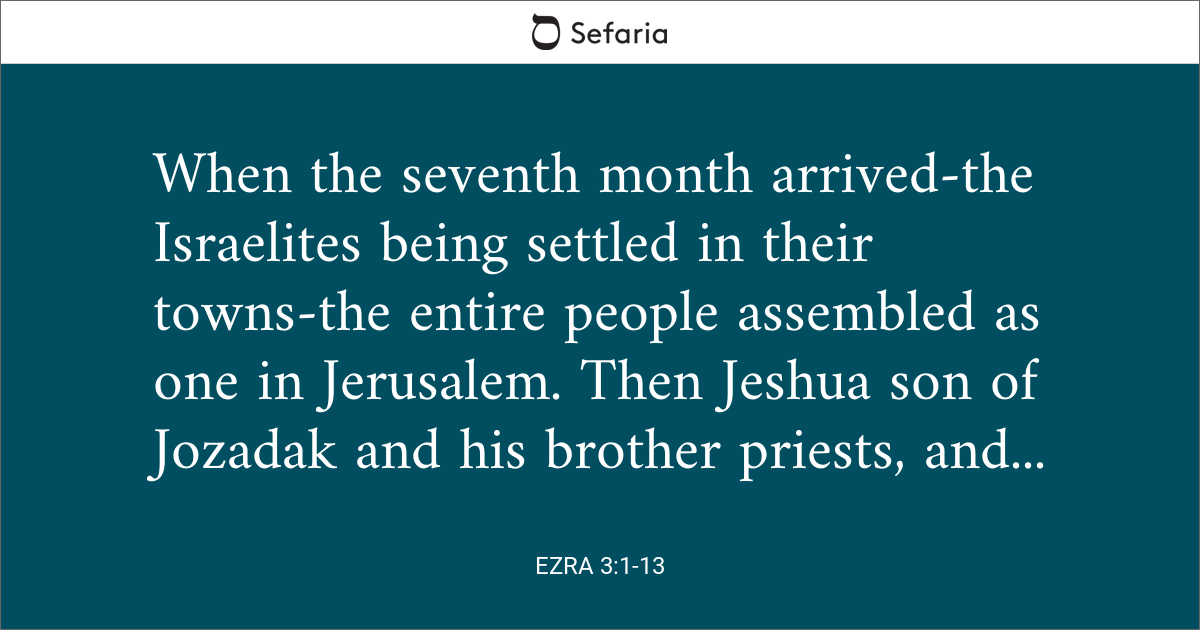 Ezra 3:1-13