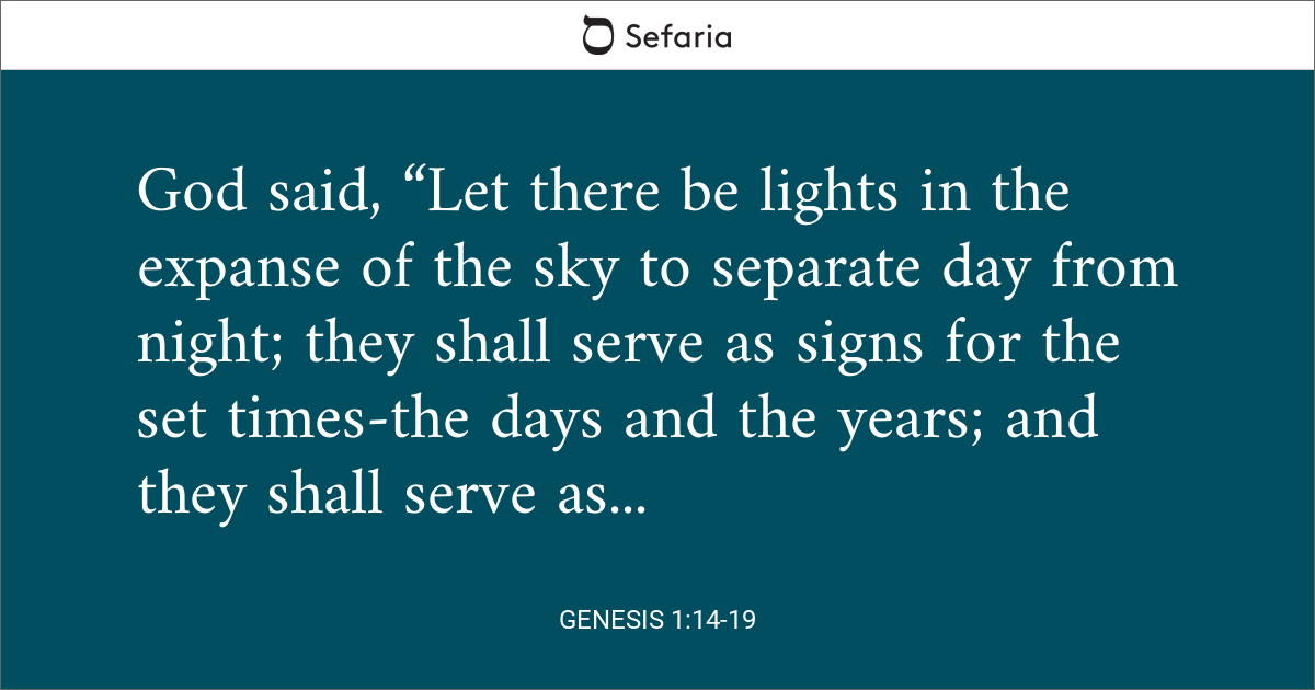 Genesis 1 14 19