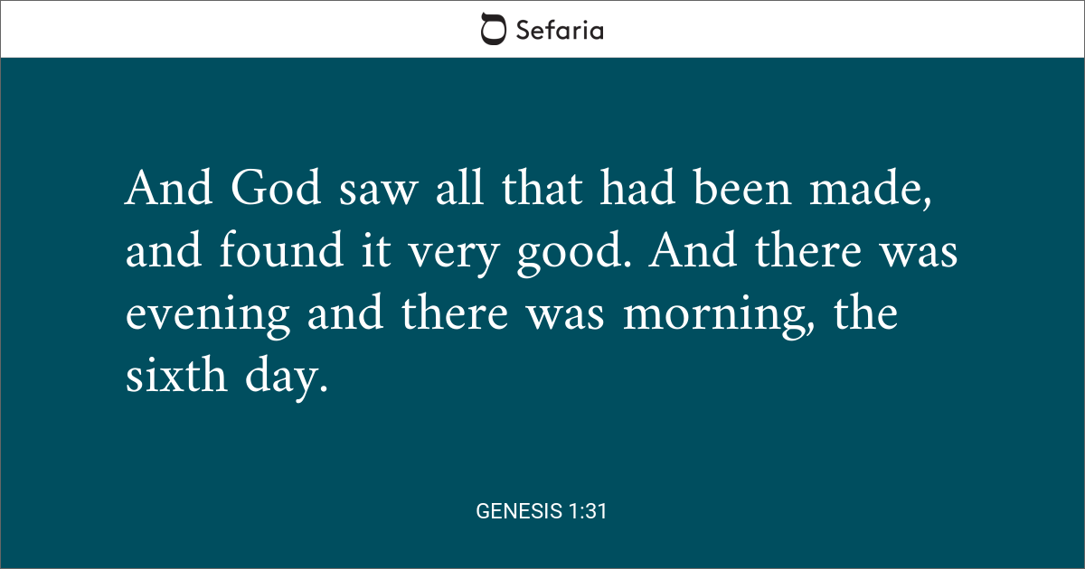 Genesis 1:31