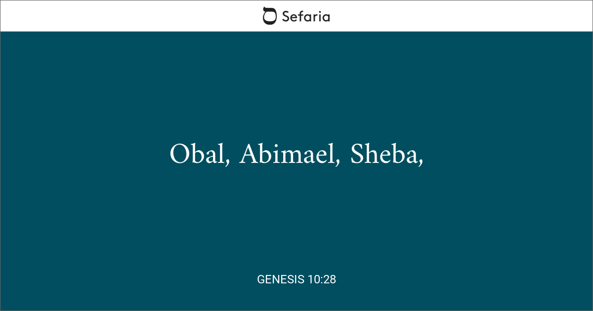Genesis 10:28