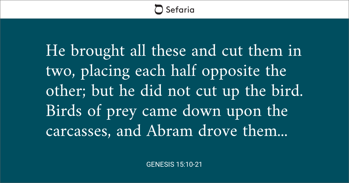 Genesis 15:10-21