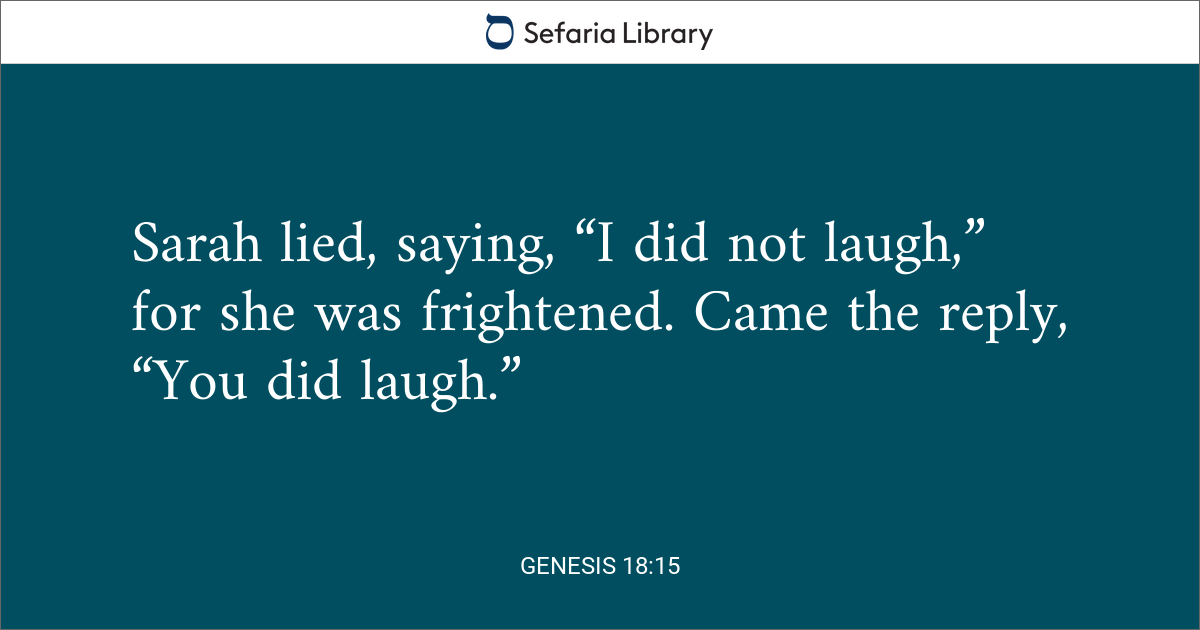 Genesis 18:15 | Sefaria Library