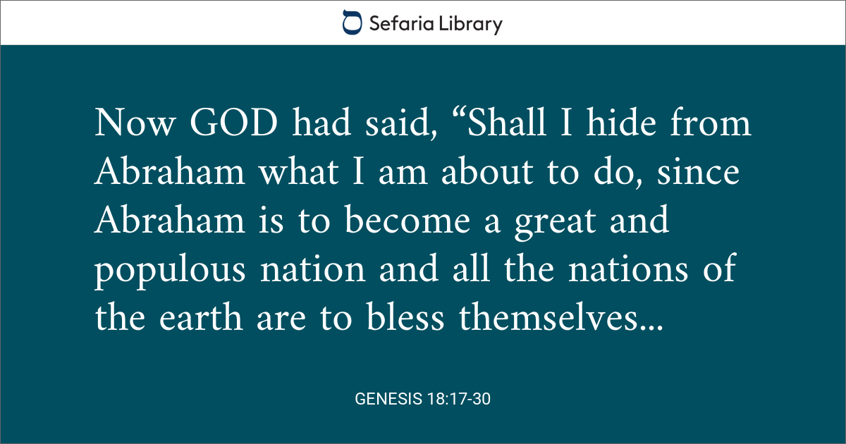 Genesis 18:17-30