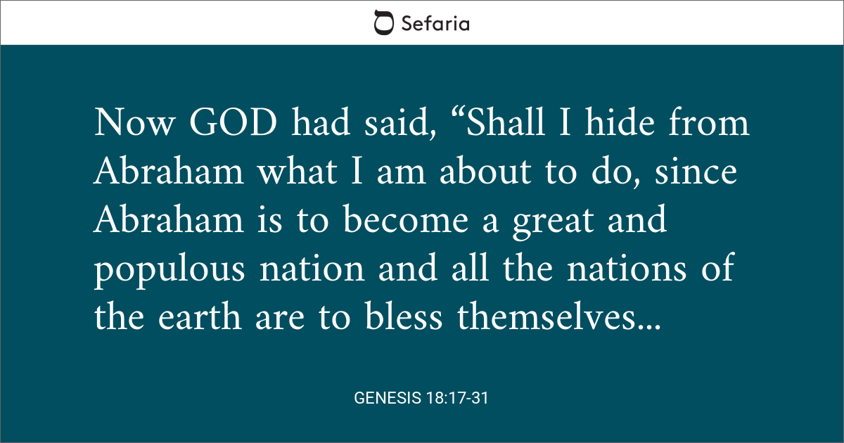 Genesis 18:17-31