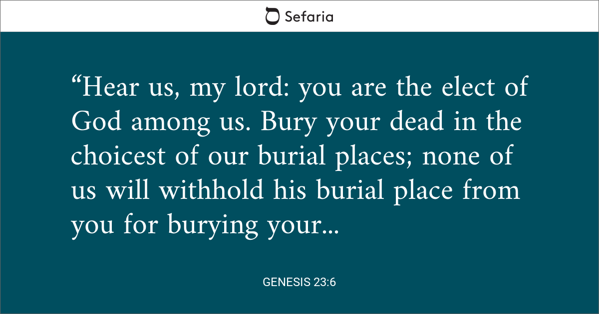 Genesis 23:6