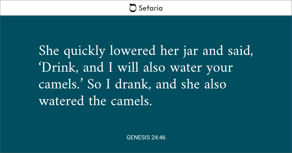 Genesis 24:46