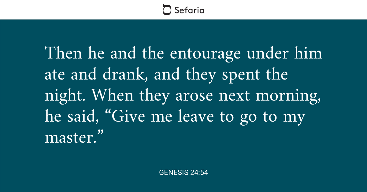 Genesis 24:54