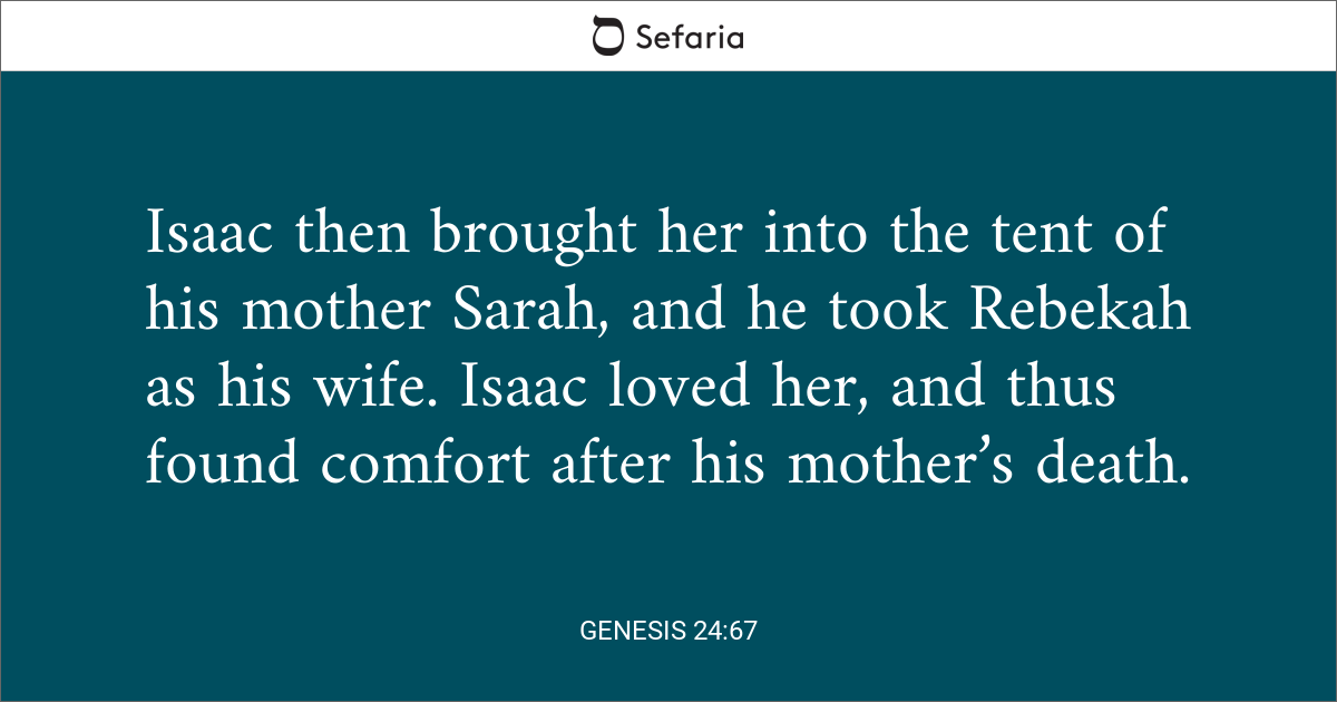 Genesis 24:67