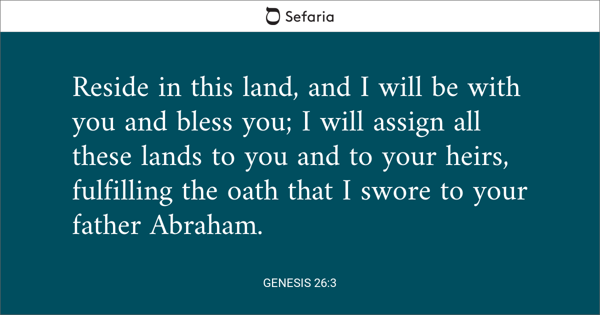 Genesis 26:3