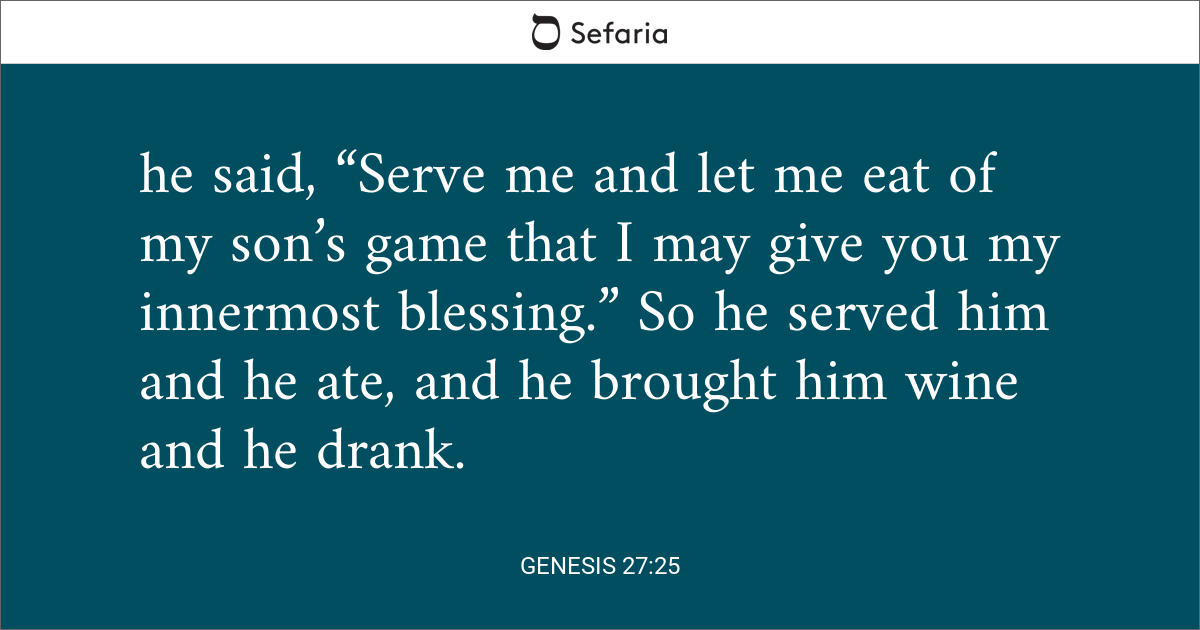 Genesis 27:25