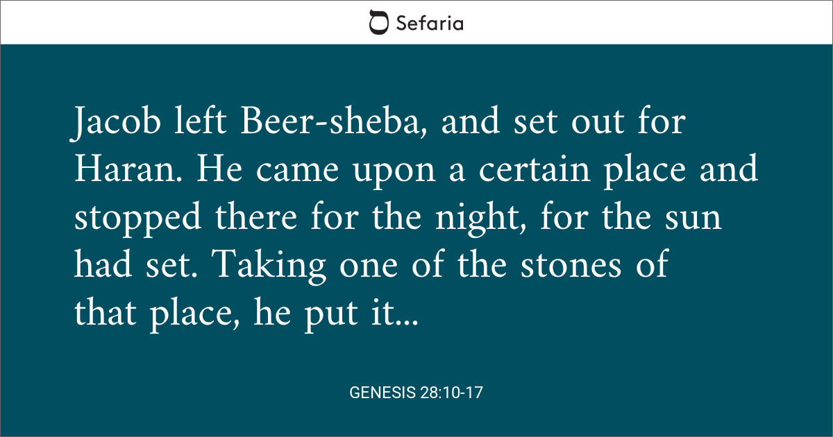 Genesis 28:10-17