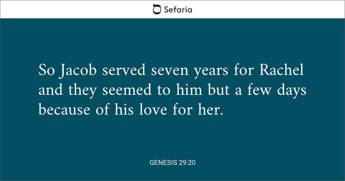 Genesis 29:20