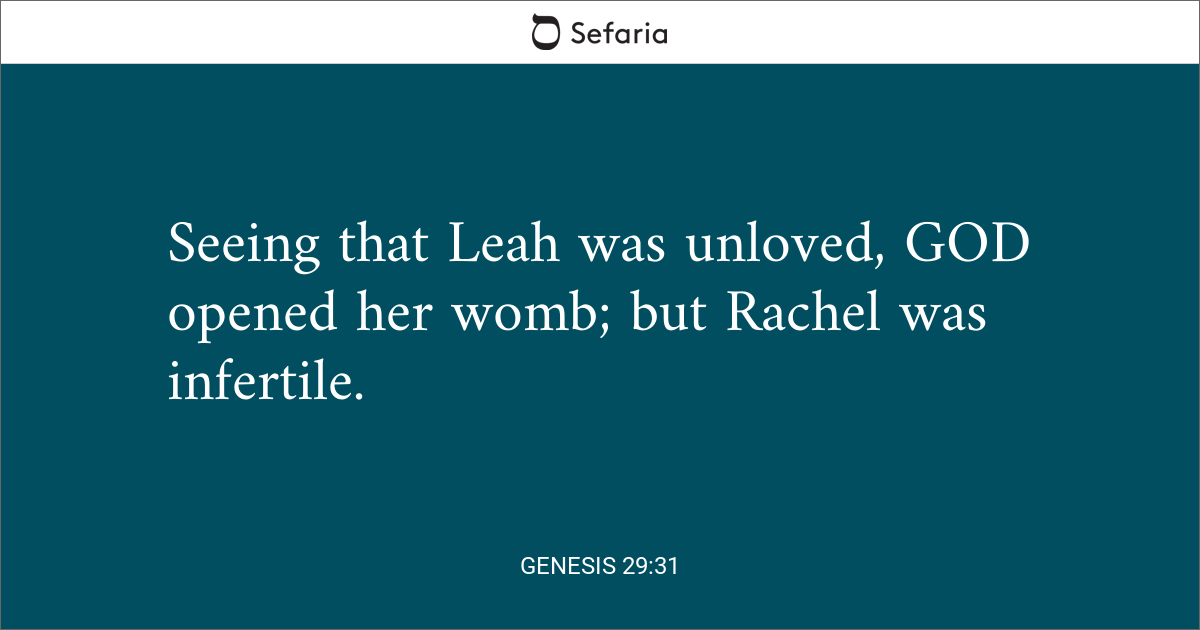 Genesis 29:31