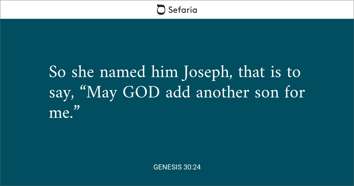 Genesis 30:24