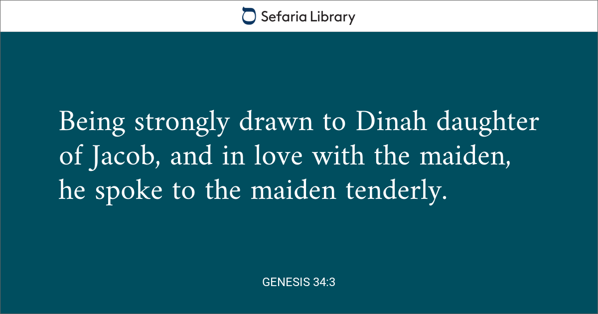 Genesis 34:3 | Sefaria Library