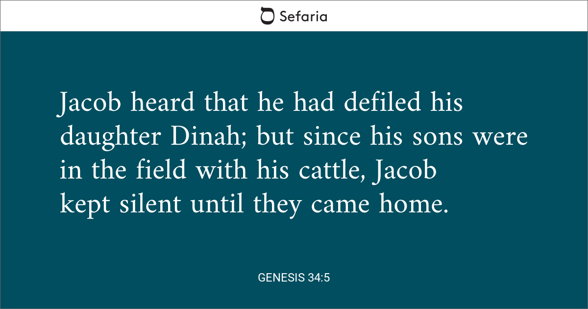 Genesis 34:5