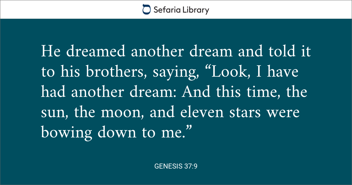 Genesis 37:9 | Sefaria Library