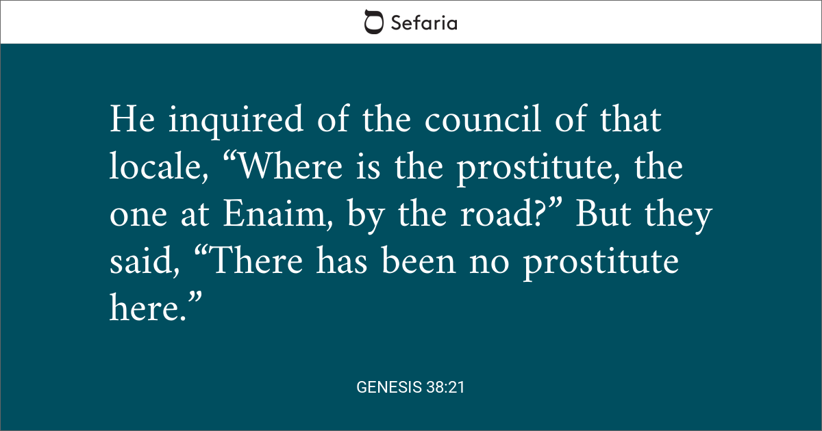 Genesis 38:21