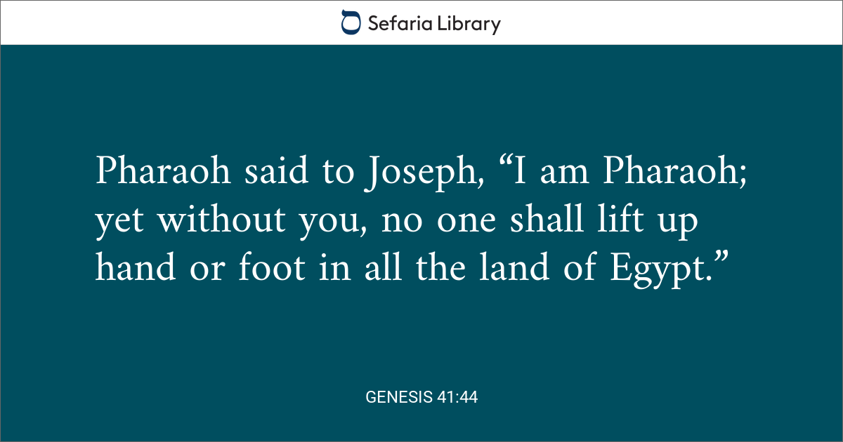 Genesis 41:44