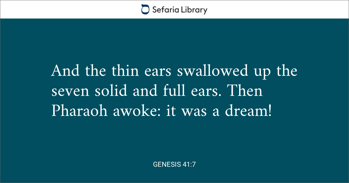 Genesis 41:7