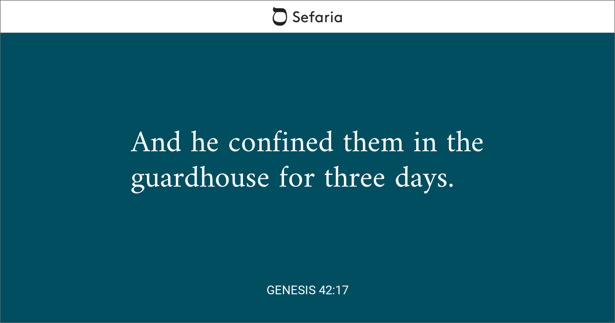 Genesis 42:17