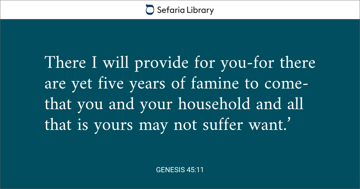 Genesis 45:11