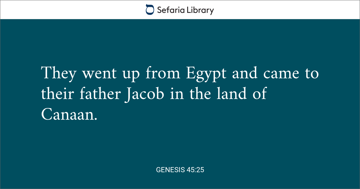 Genesis 45:25