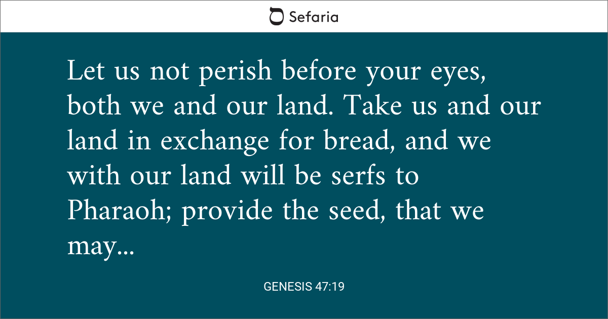Genesis 47 19