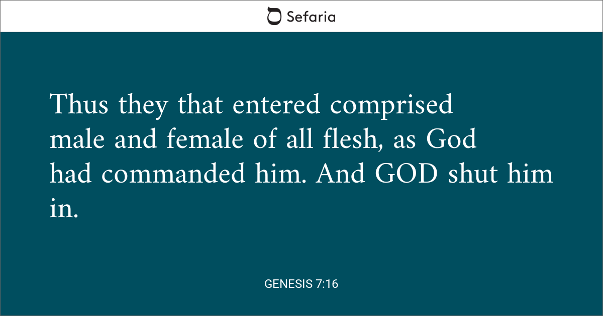 Genesis 7:16