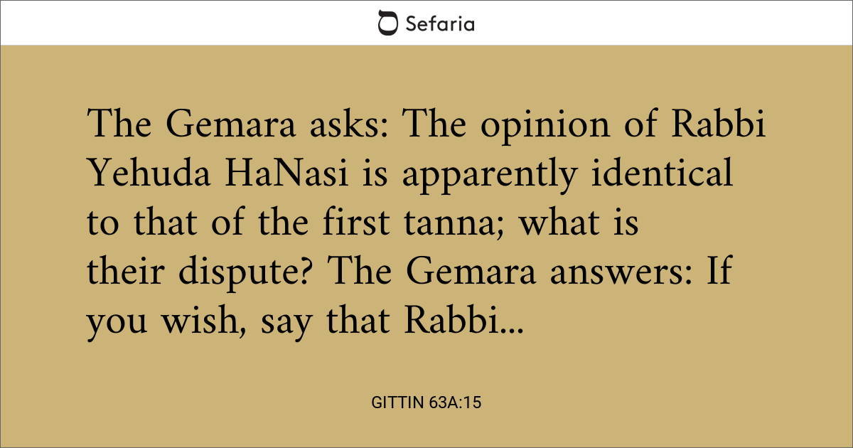 Gittin 63a:15