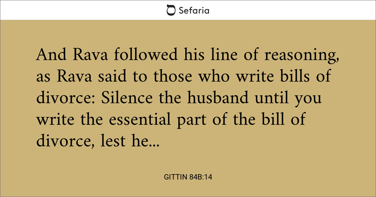 Gittin 84b:14