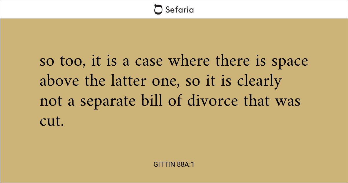 Gittin 88a:1