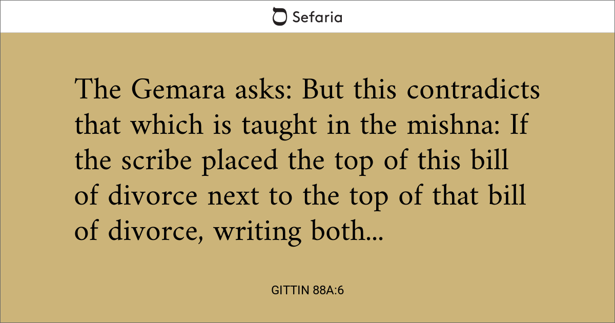 Gittin 88a:6