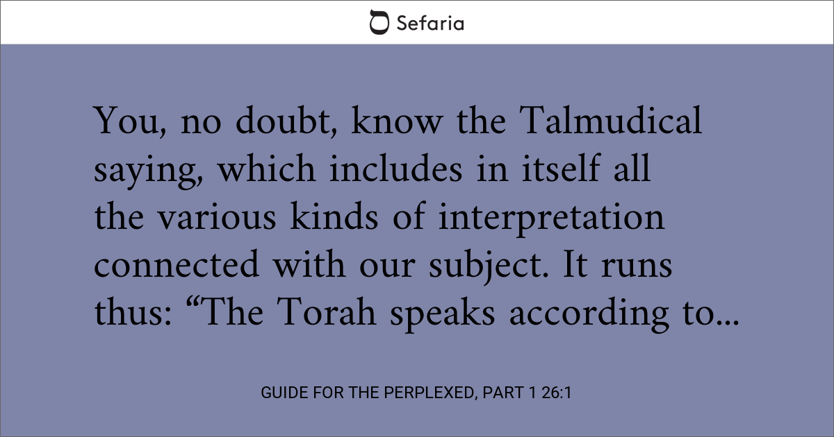 Guide for the Perplexed, Part 1 26:1