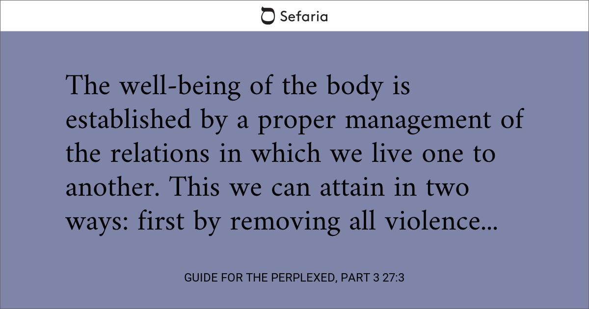 Guide for the Perplexed, Part 3 27:3